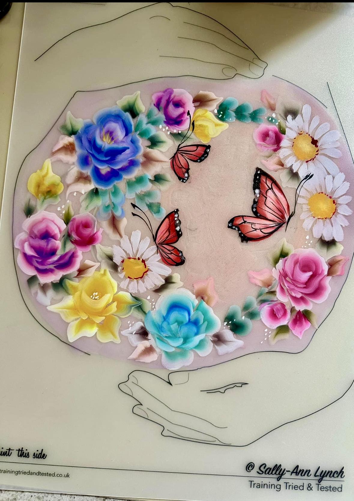 A3 Mother To Be Face Painting Practice Board | Sally-Ann Lynch – Sally ...