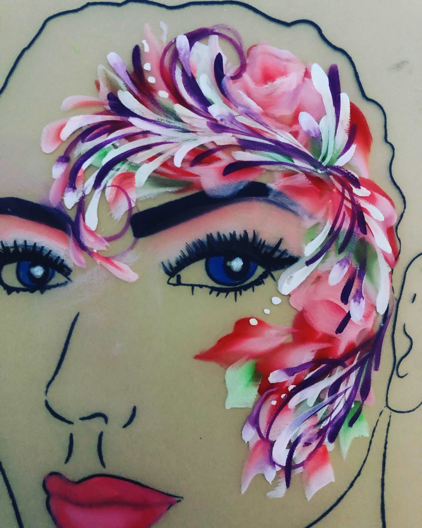 A4 3D Side Ladies (Left) Clear Face Painting Practice Board — Sally-Ann ...