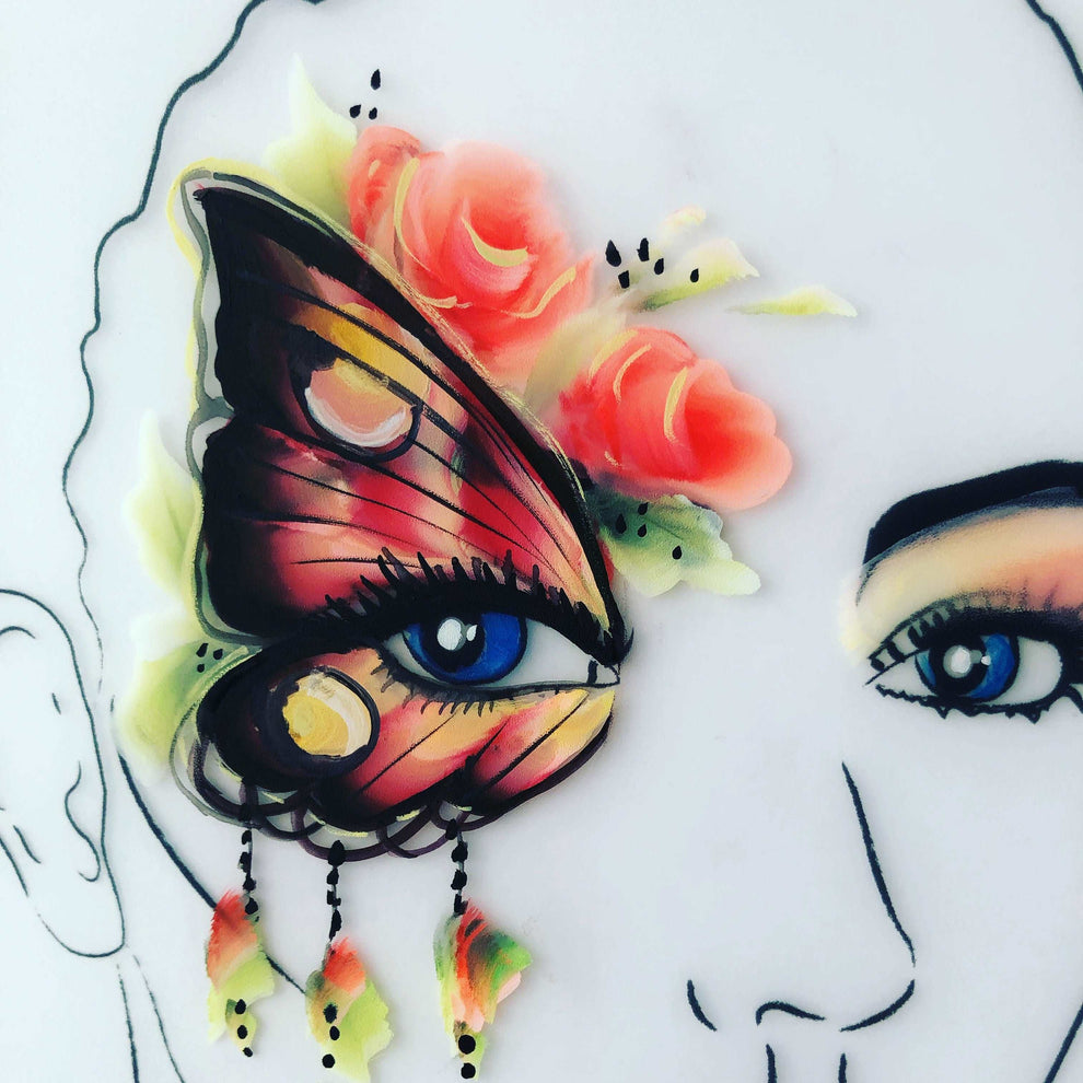 A4 3D Side Ladies (Right) Clear Face Painting Practice Board — Sally ...