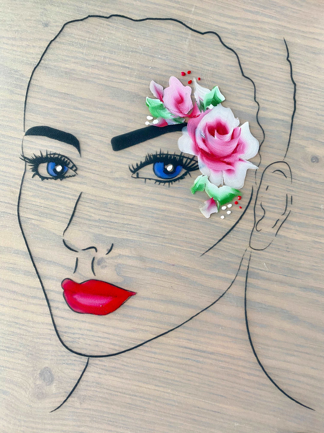 A4 3D Side Ladies (Right) Clear Face Painting Practice Board — Sally ...
